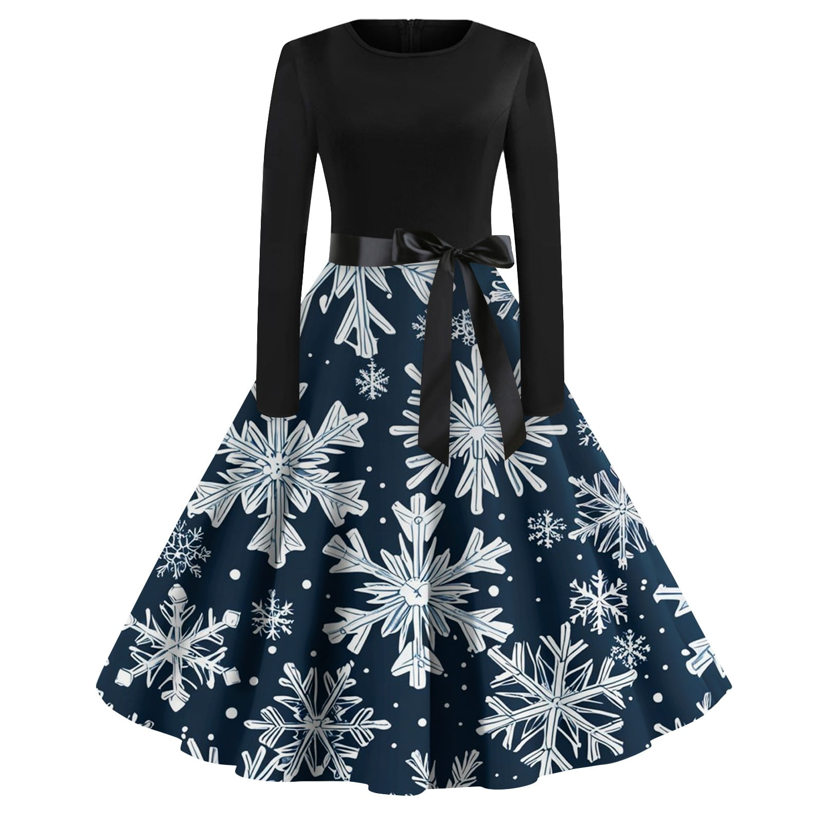 Christmas Dresses for Women Plus Size Christmas Costumes Long Sleeve ...