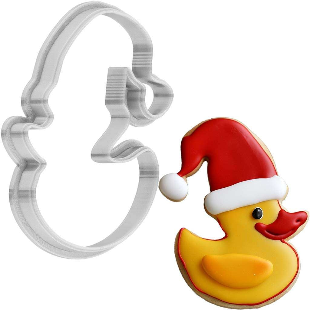 Christmas Duck Wearing Santa Hat Cookie Cutter 4 Inch Made in USA by ...