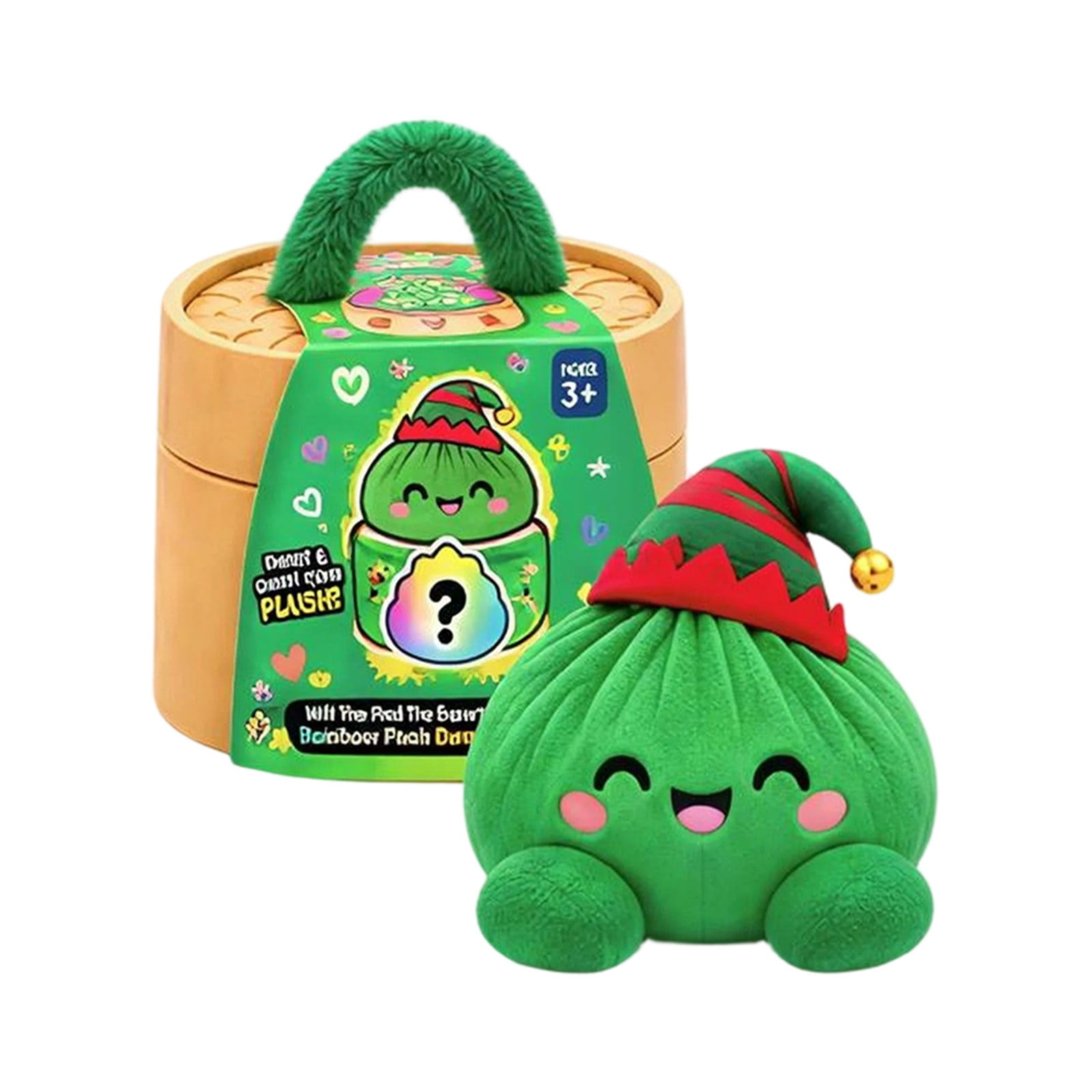 Christmas Dumpling Plush Toy Cute Holiday Stuffed Animal Soft with ...
