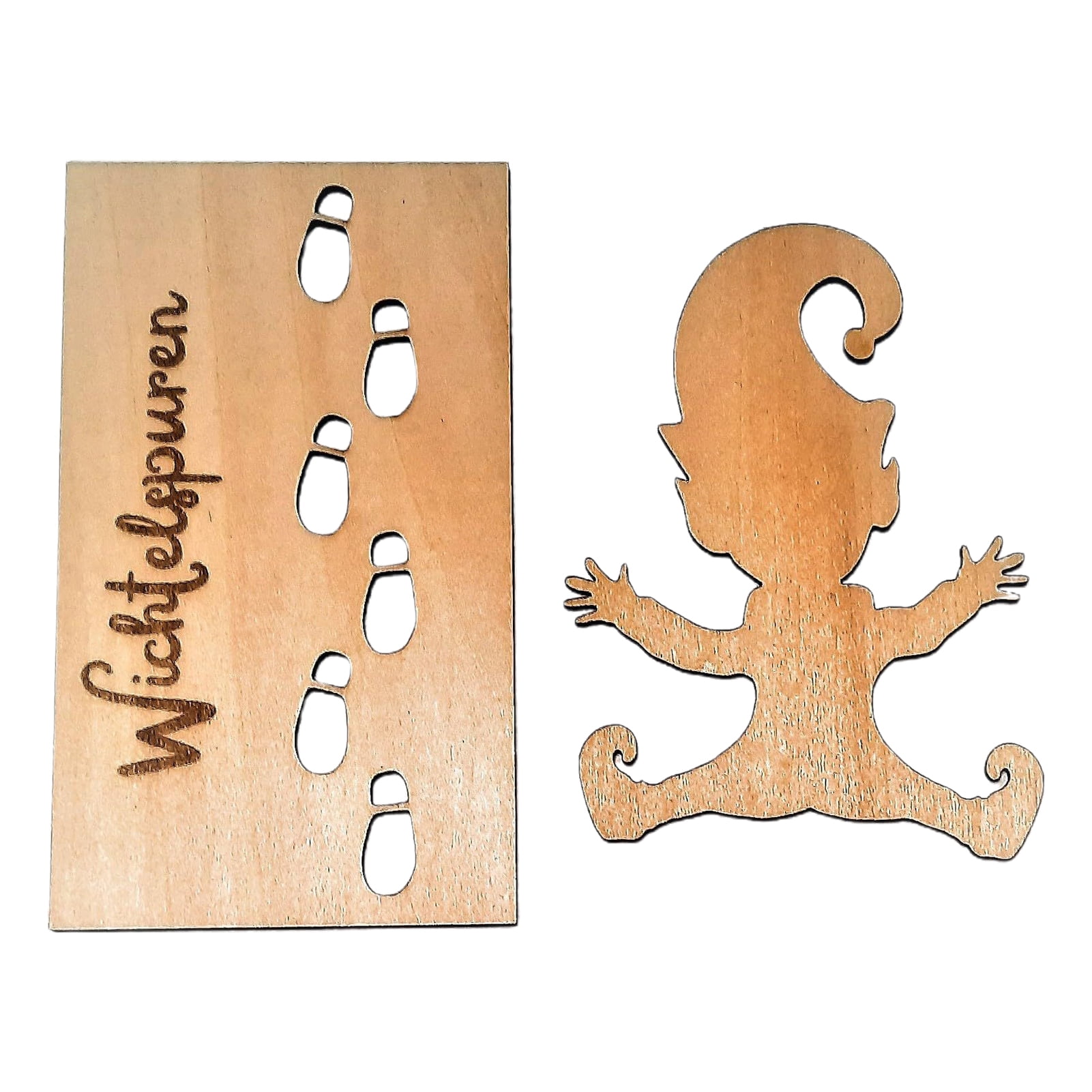 Christmas Dwarf Footprint Stencil Template Smooth Edge Burr-Free DIY ...