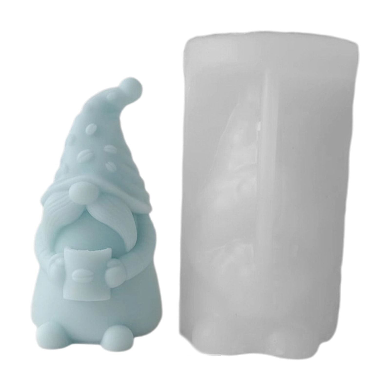 Christmas Dwarf Mold Faceless-Santa Claus Silicone Molds Scented Resin ...