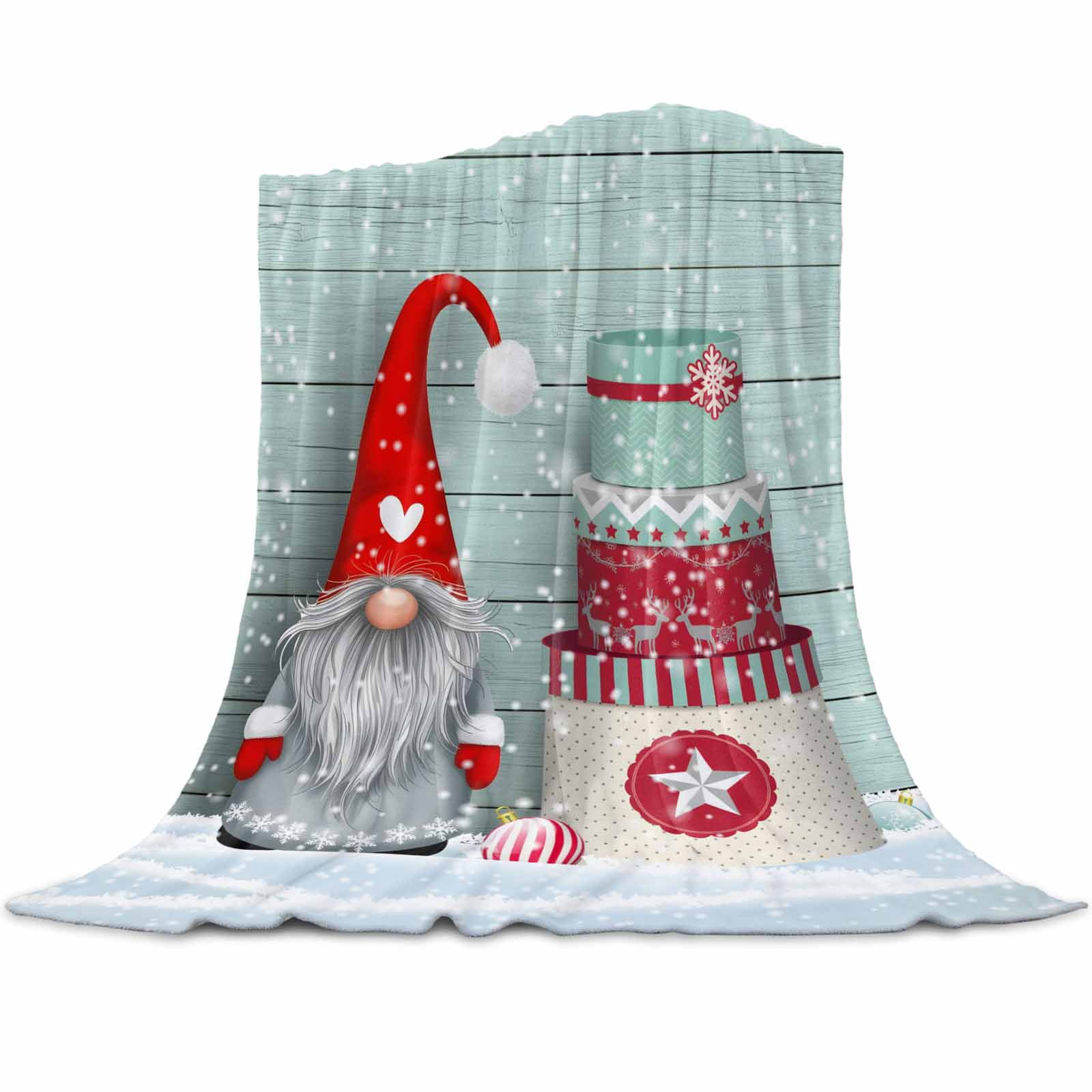 Christmas Dwarfs Flannel Blanket for Bed,Travel and Camping, Winter ...