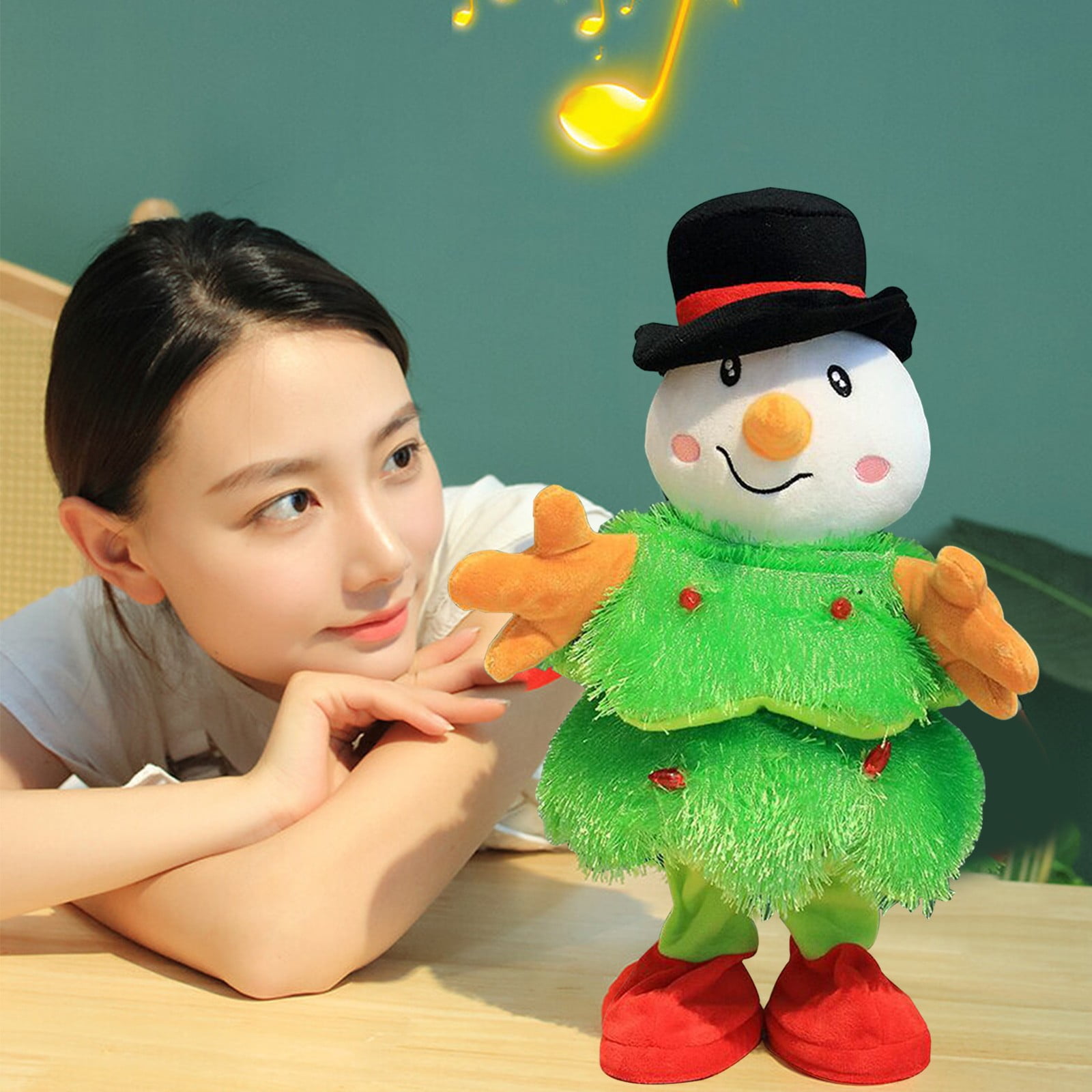 Christmas Electric Twerking Figurine Stuffed Toys Singing Shaking Hips ...