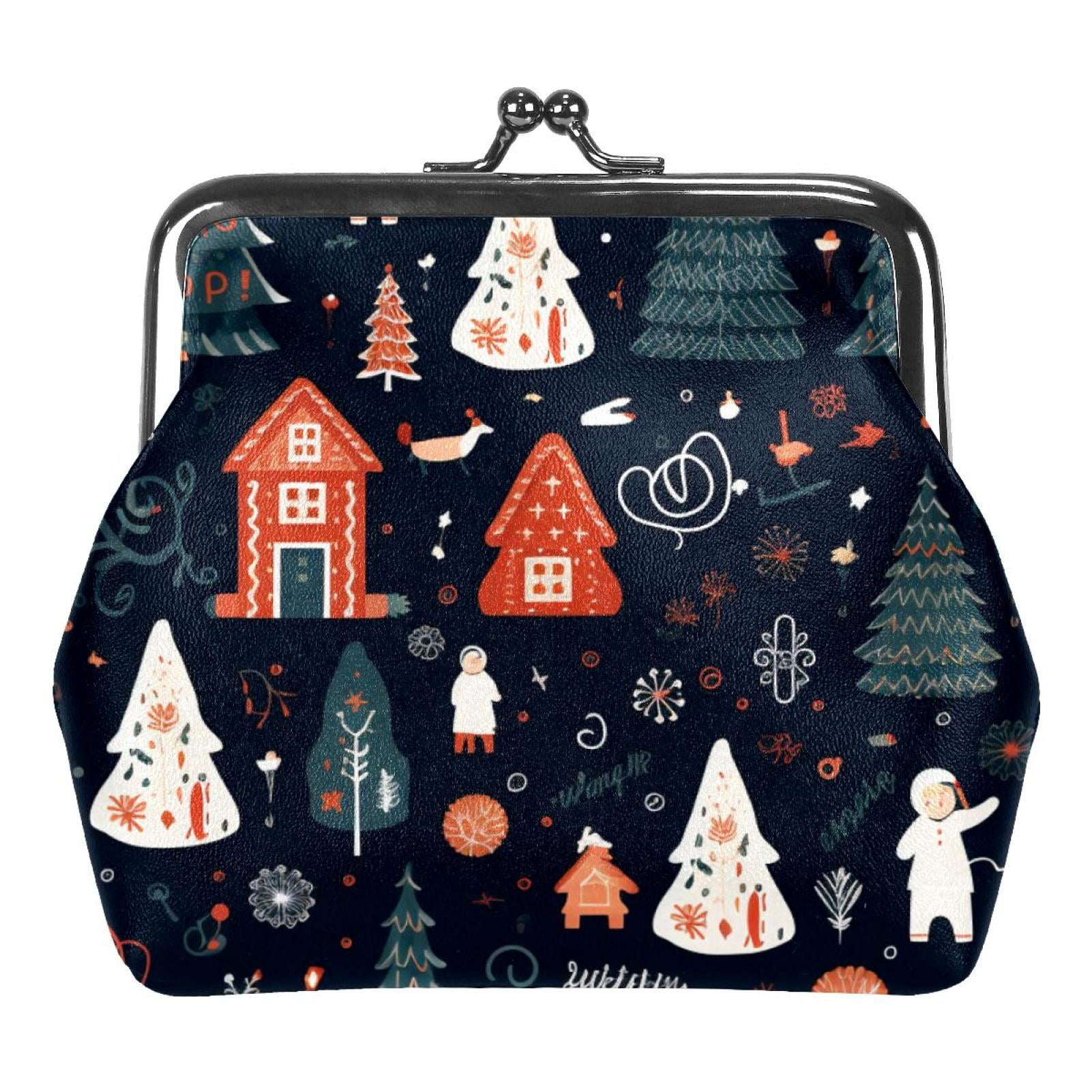 Christmas Elegant Microfiber Coin Purse with Zinc Alloy Jaws and ...