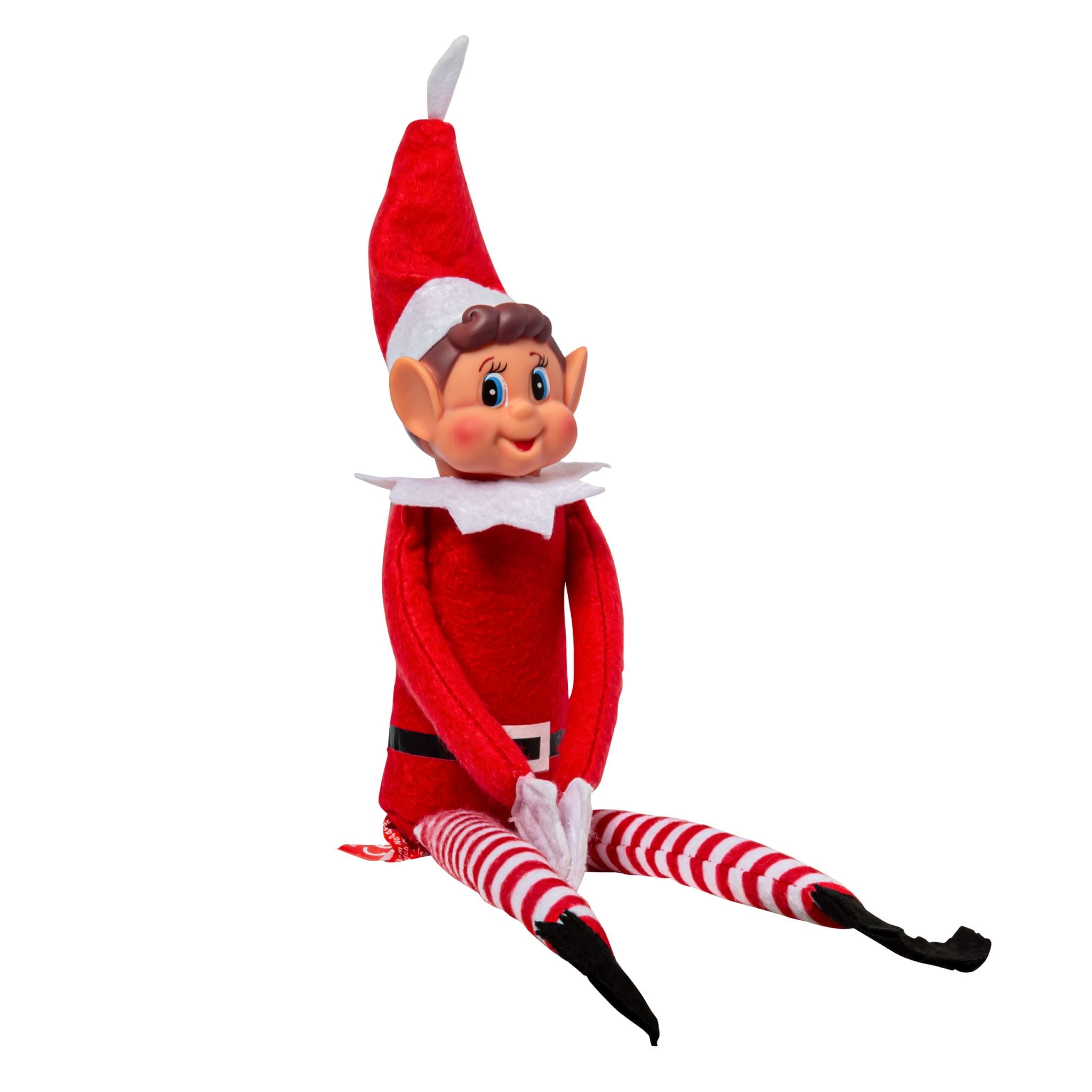 12 Inches Naughty Christmas Elf Plush Toy | Bendy Long-Legged Shelf ...