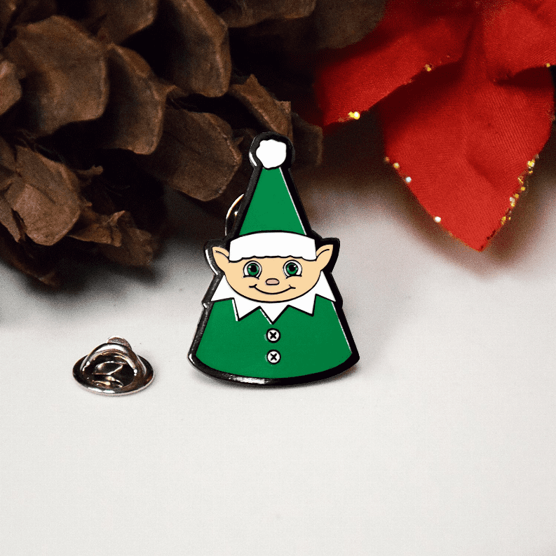 Christmas Elf Enamel Pin - Walmart.com
