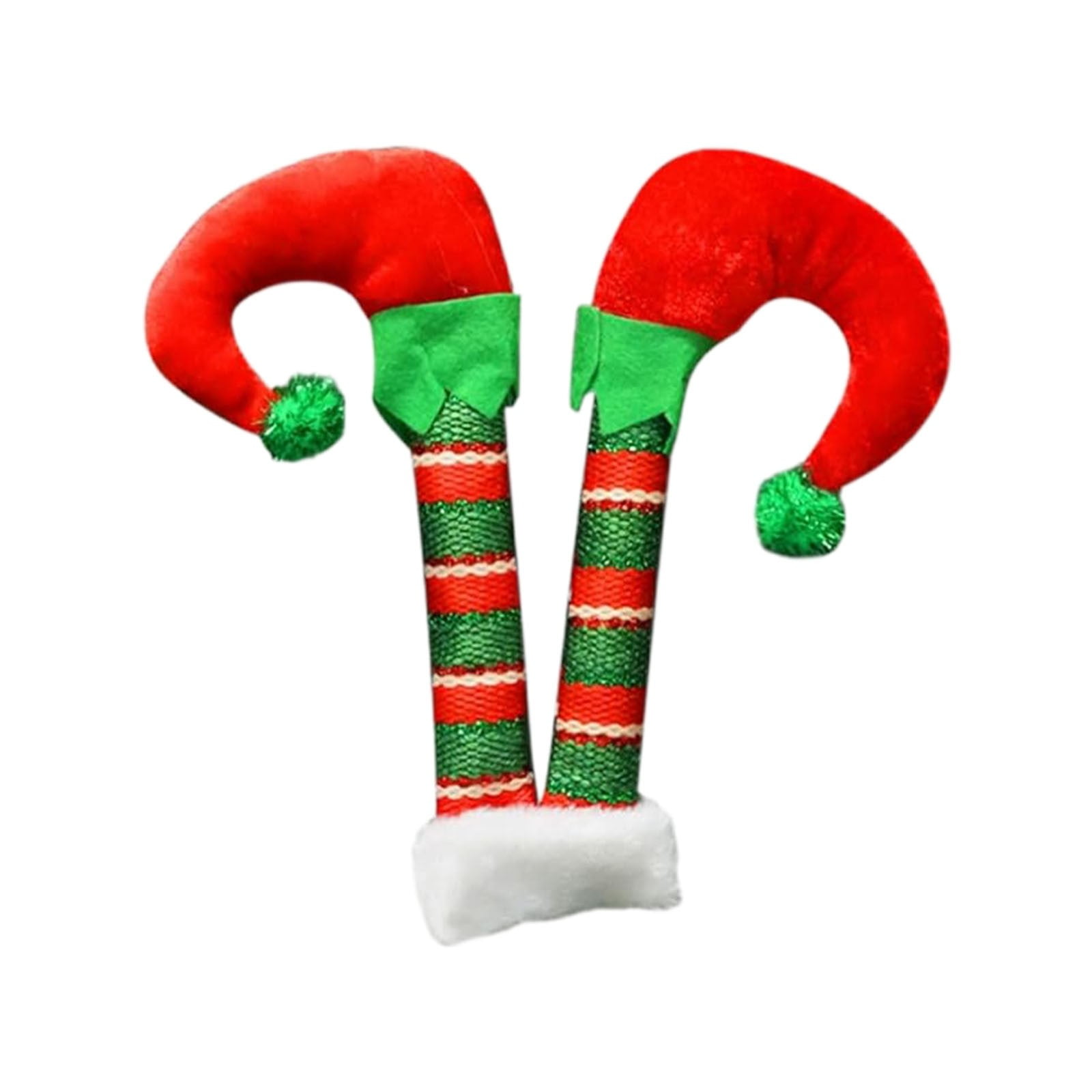 Christmas Elf Legs Picks, Stuffed Elf Leg Tree Topper, Cute Xmas Tree ...