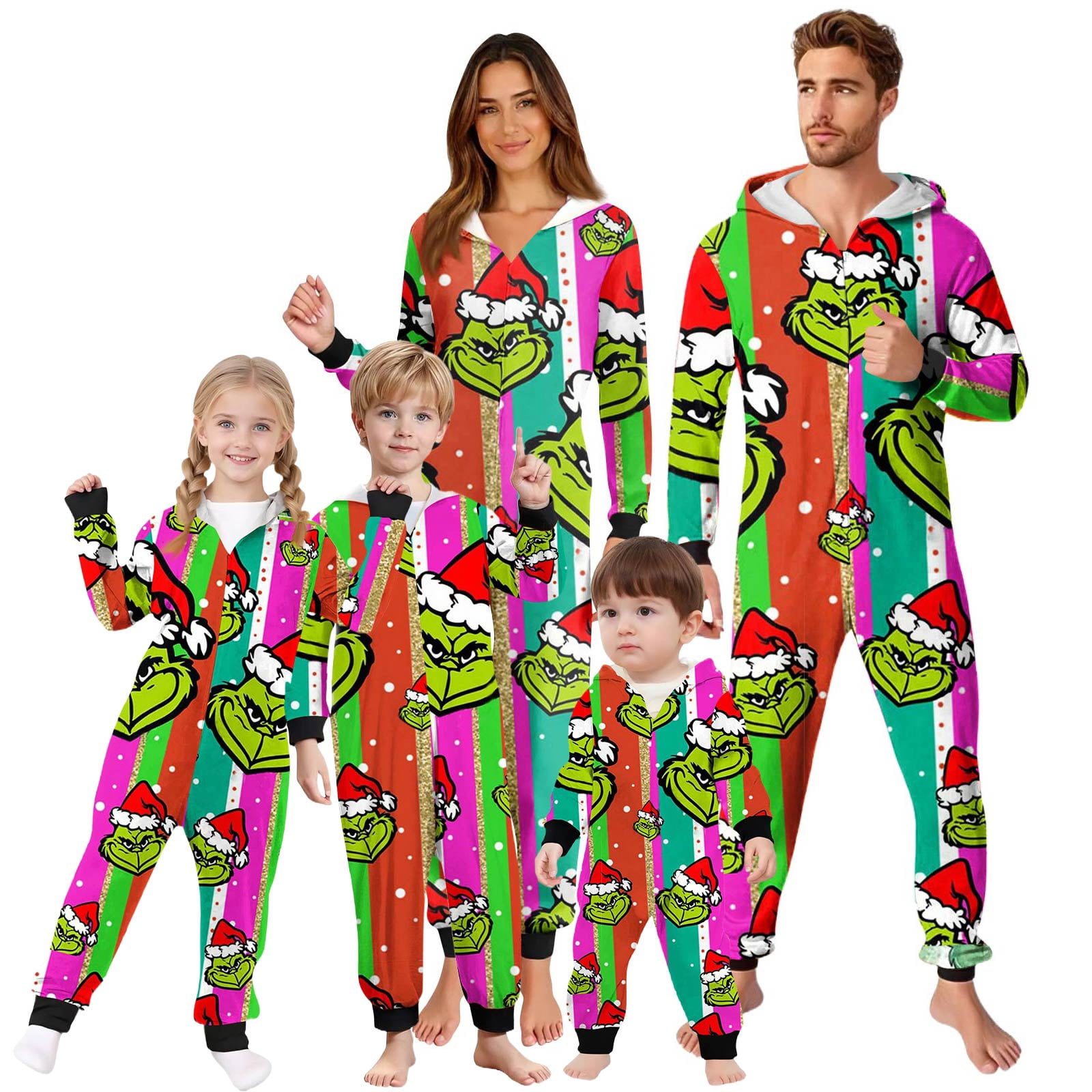 Christmas Elf Matching Family Pajamas - Festive Matching Family Outfits ...