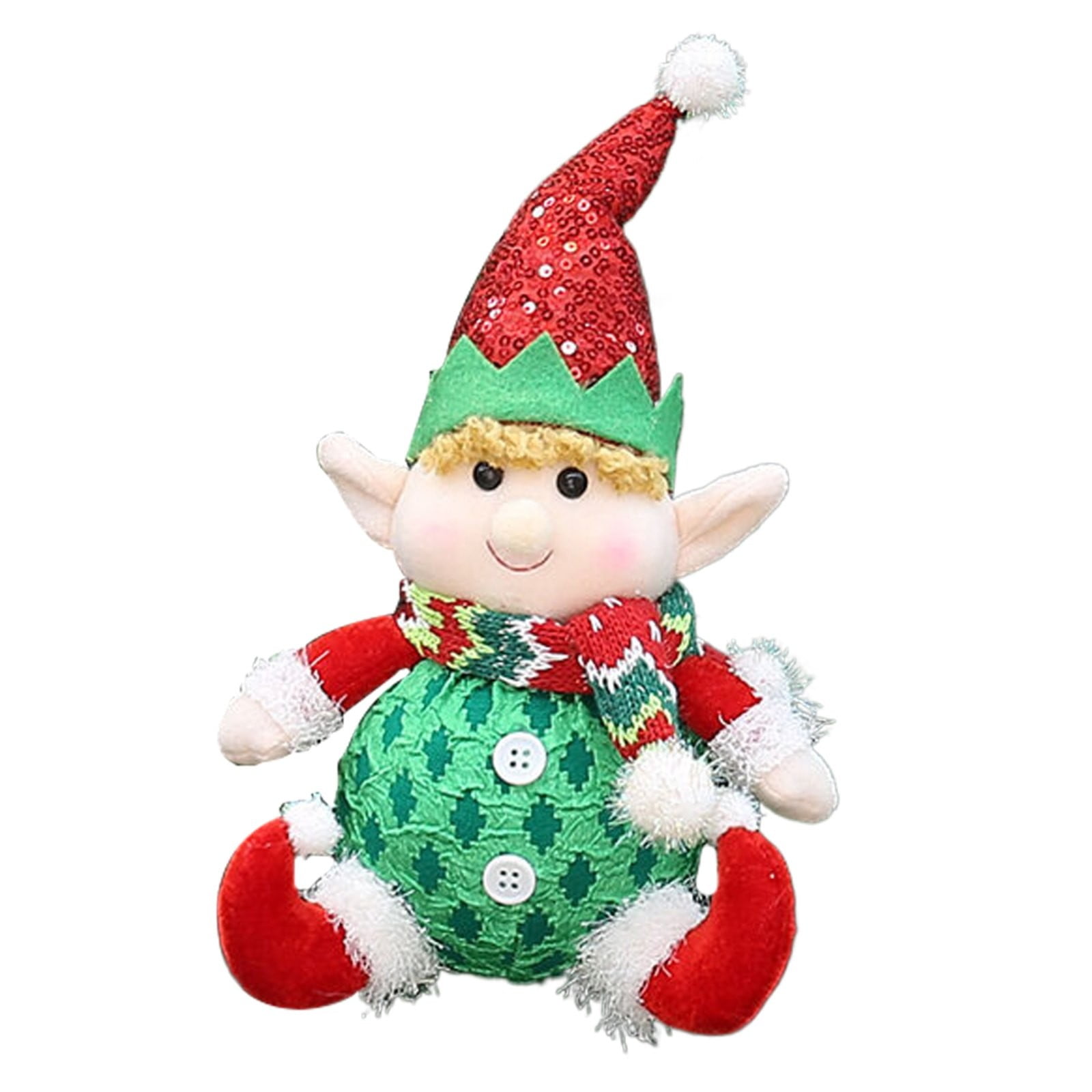 Christmas Elf Tree Topper Decorations,12 Inches Handmade Embraced ...
