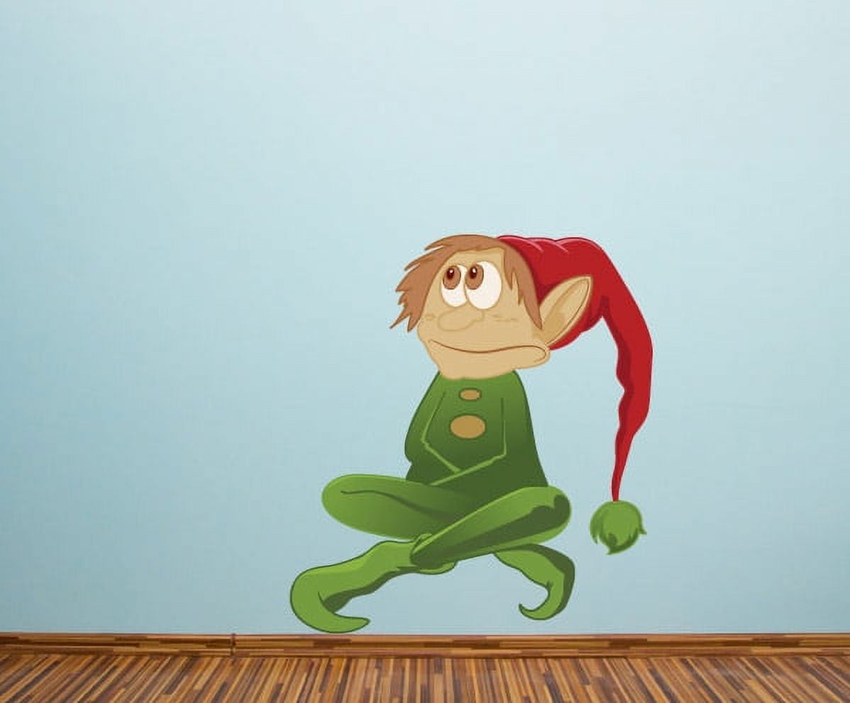 Christmas Elf Wall Decal - Vinyl Sticker - Car Sticker - IDCOLOR004 ...