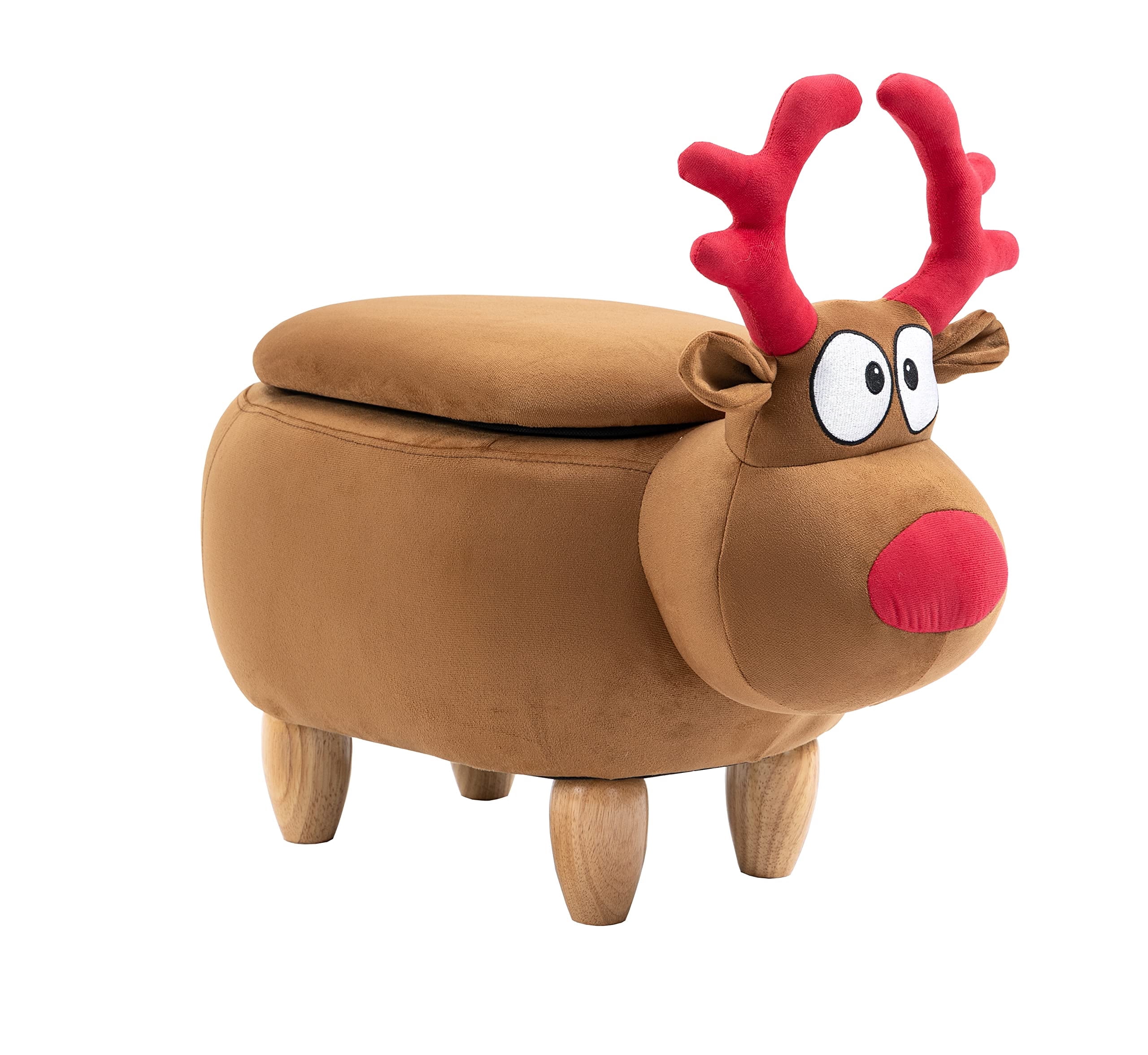 Christmas Elk Storage Ottoman foot rest Animal Stool Ottoman storage ...