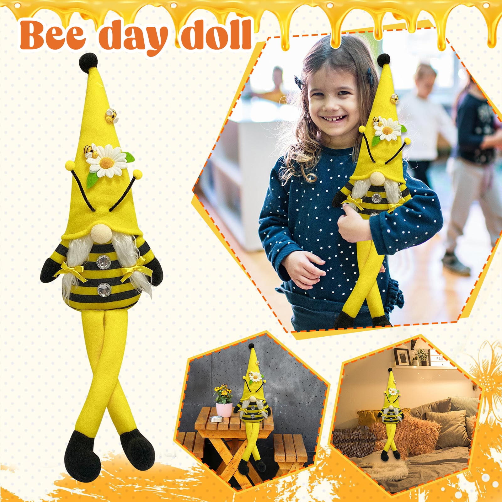 Christmas Embellished Halloween Decoration, Cotton Easter Tree, Bee Festival Faceless Doll ...