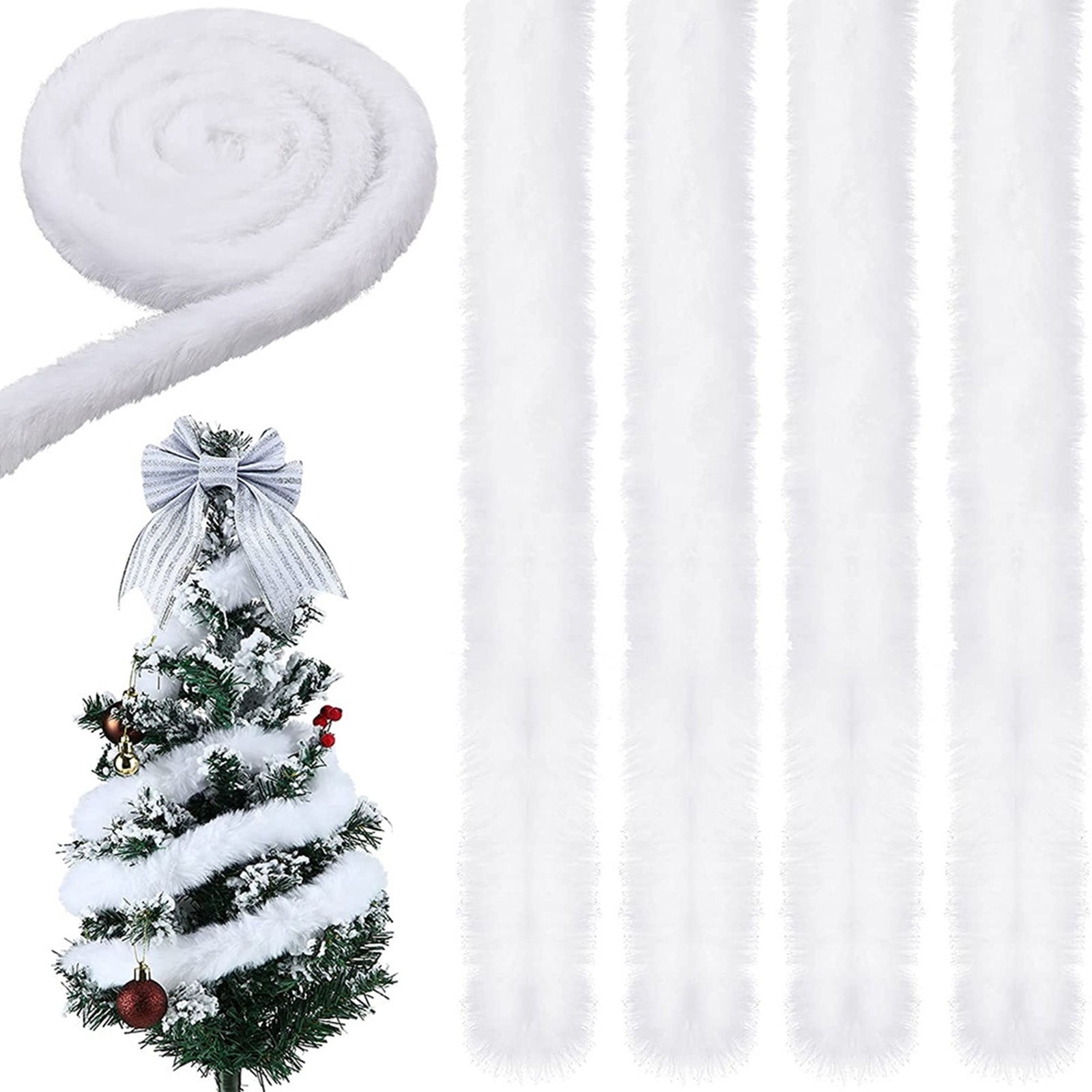 Christmas Embellished Halloween Decoration, Polyester White Easter Tree ...