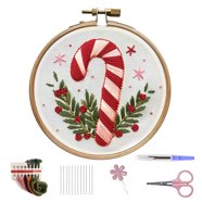 Nitouy Christmas Embroidery Starter Kit Cross Stitch Set for Beginners ...