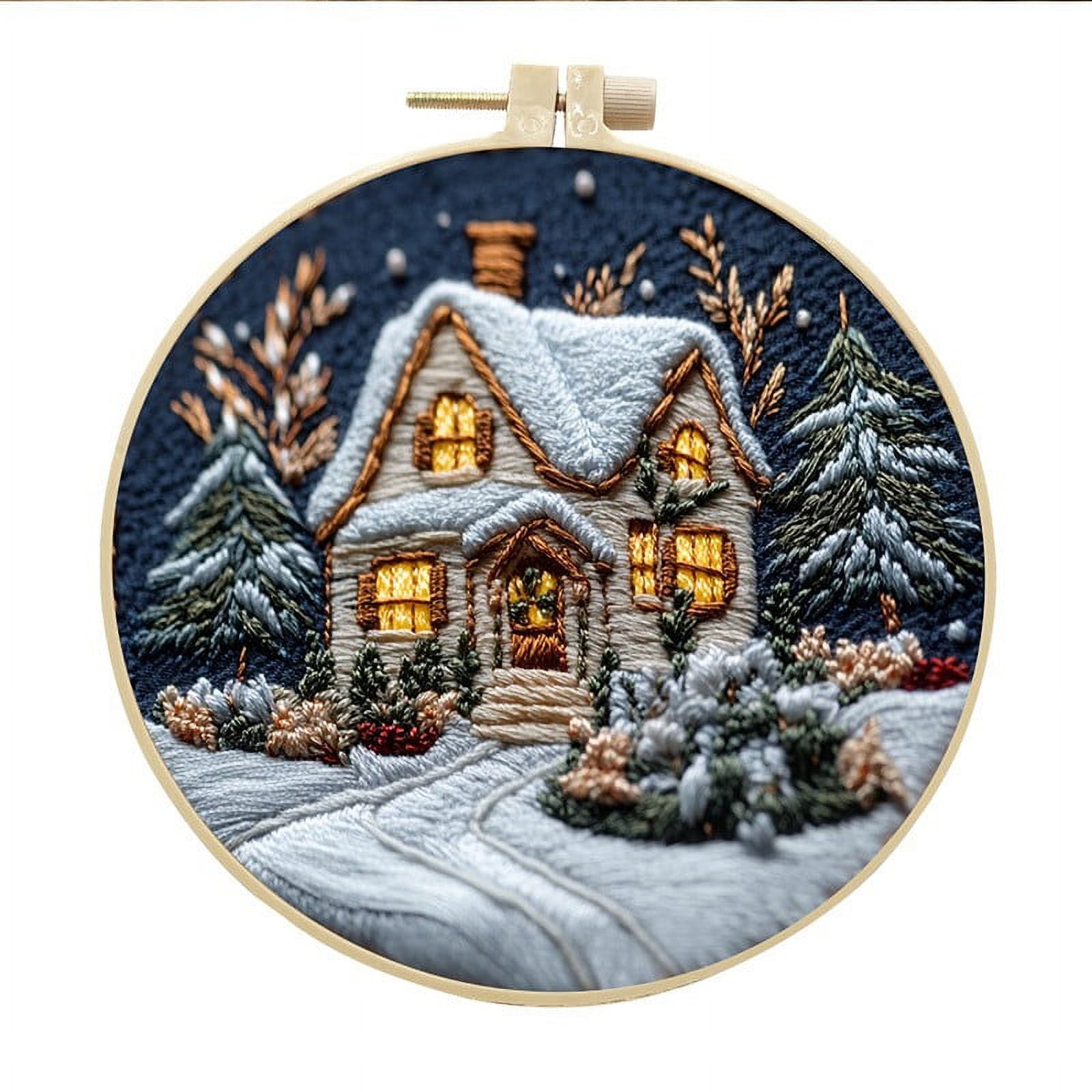 Christmas Embroidery kit with Patterns Instructions Needlepoint Cross ...
