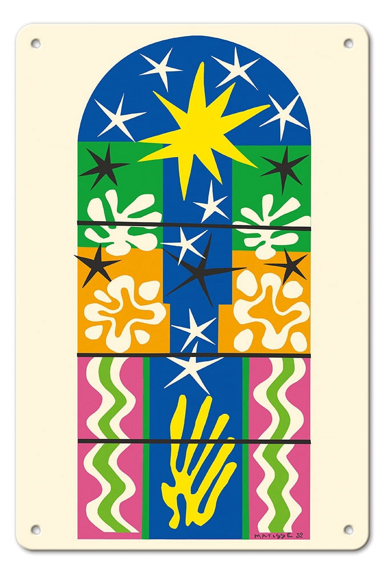 Christmas Eve - Maquette Design for Stain-Glass Window - From an ...