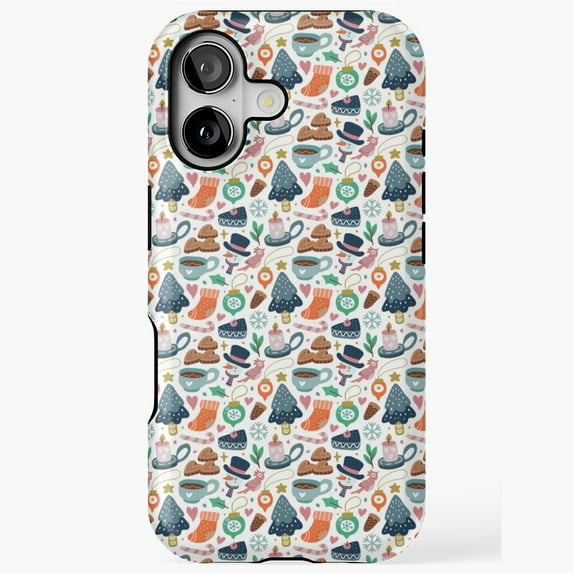 Christmas Eve Pattern Winter Holiday Art Phone Case with iPhone 17 to ...