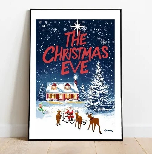 The Christmas Eve Poster - Matte Vertical Posters, Christmas Art Print ...