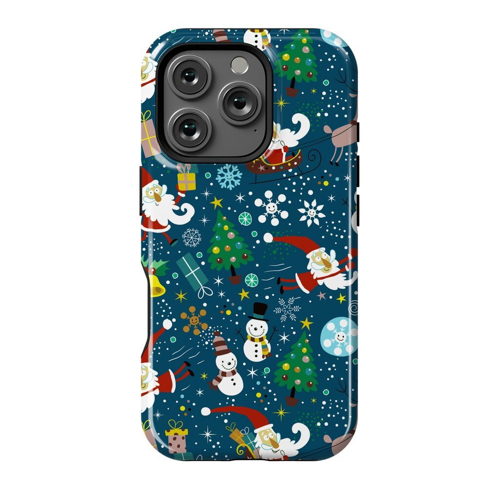 Christmas Eve Winter Night Scene Holiday Case for iPhone 17 to 11 Pro ...
