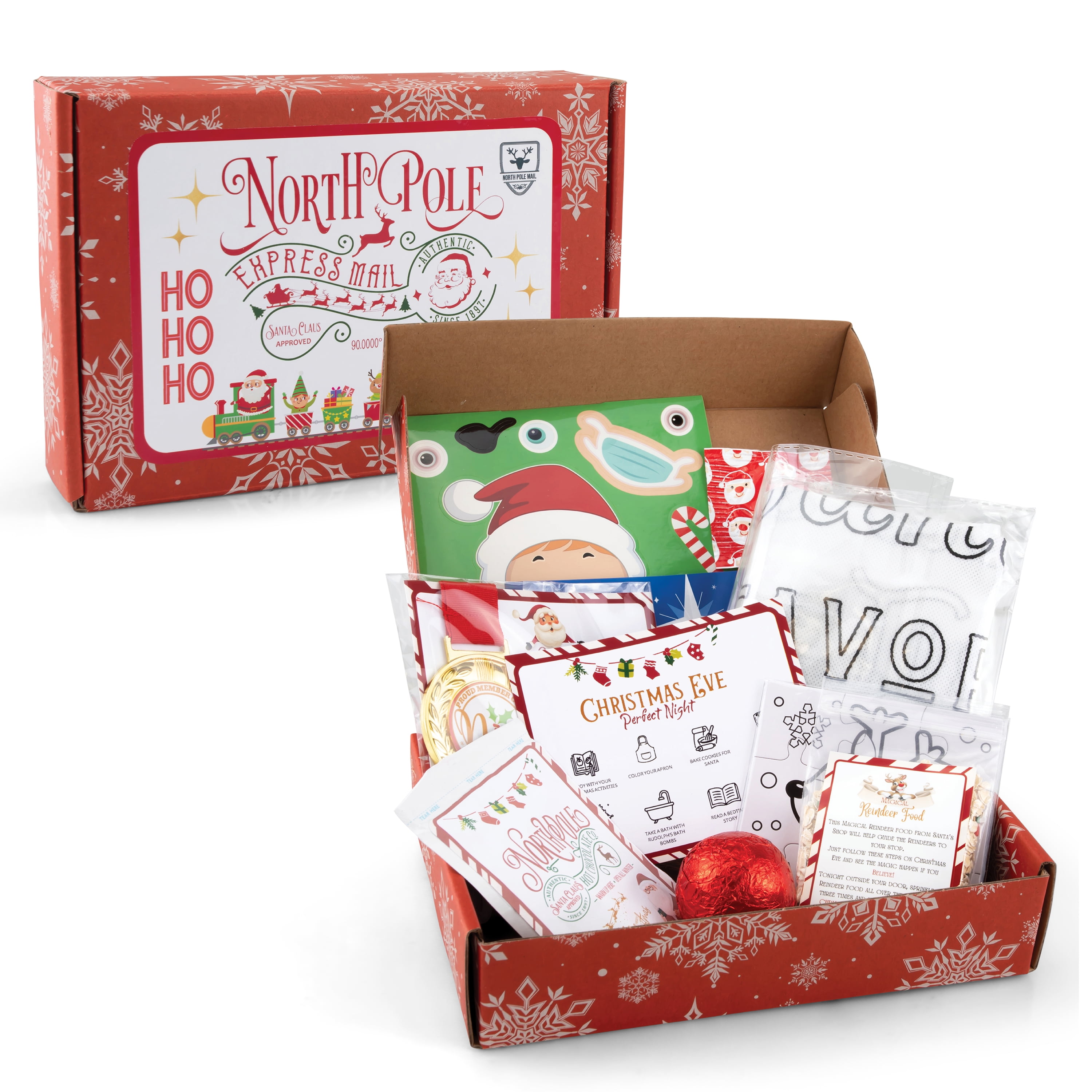 Christmas Eve box for kids, Nice List Medal, Reindeer Food, Rudolph's ...