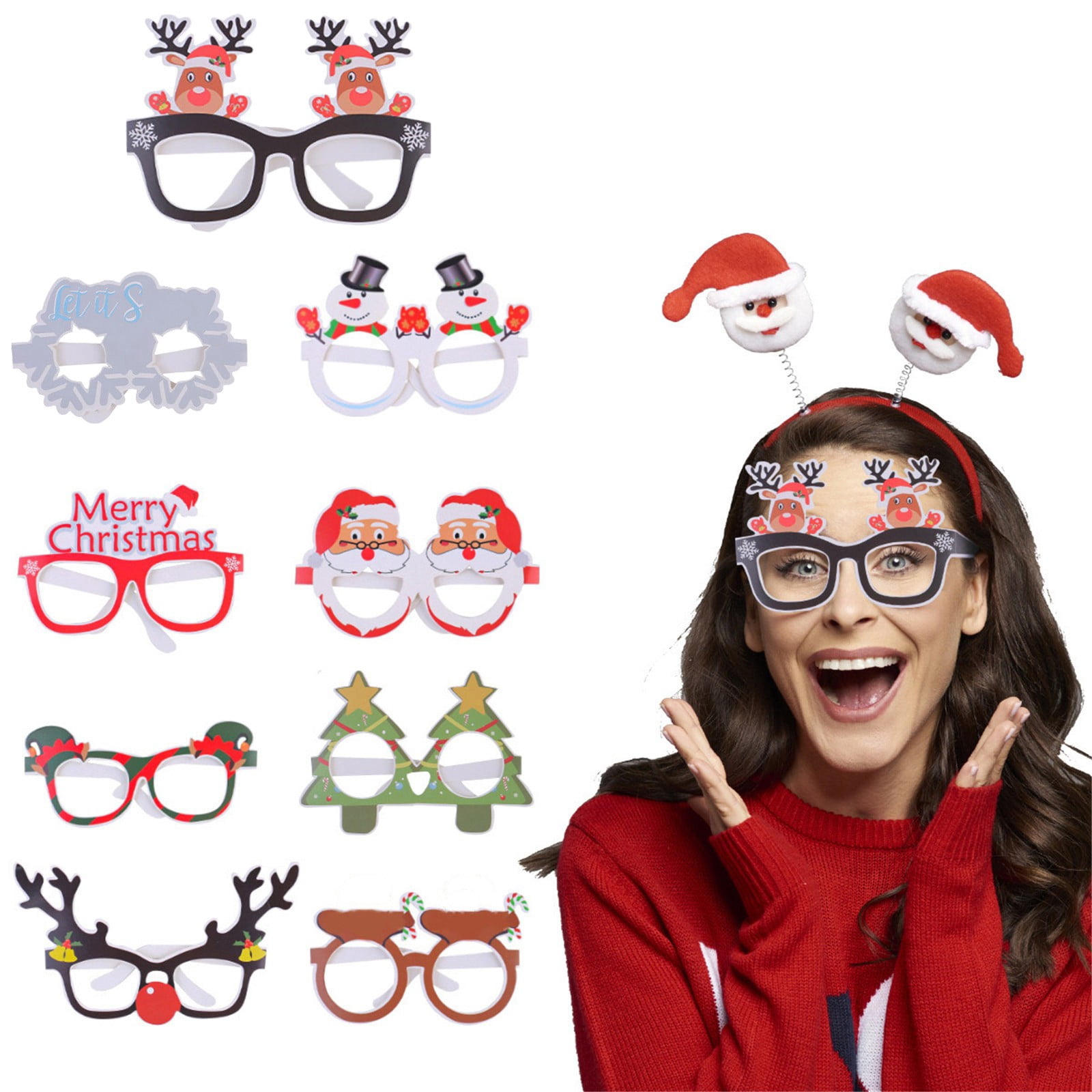 Christmas Event & party supplies,Christmas Glasses Props Christmas ...