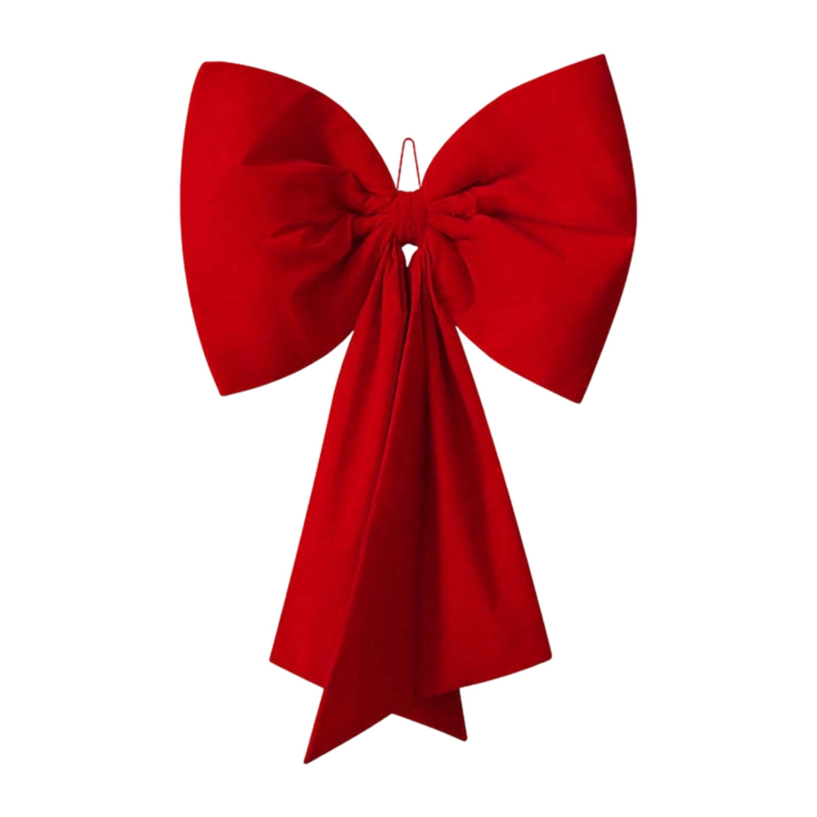 Christmas Extra-Large Velvet Bow – 3.6ft Oversized Red Holiday Bow for ...
