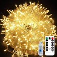 Christmas Fairy Lights, 10m 100LED Christmas Tree String Lights Indoor ...
