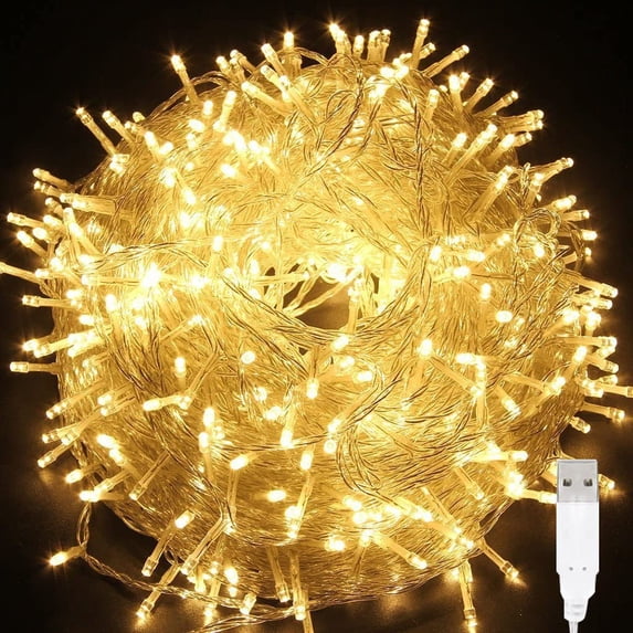 Christmas Fairy Lights, 10m 80 LED Christmas Tree String Lights Rope ...