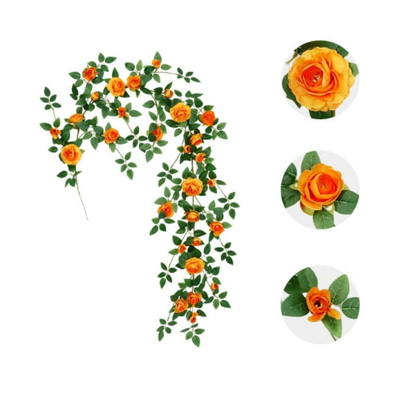 Christmas Fake Garlands, 1.8m Artificial Garland Vine, Fake Garland ...