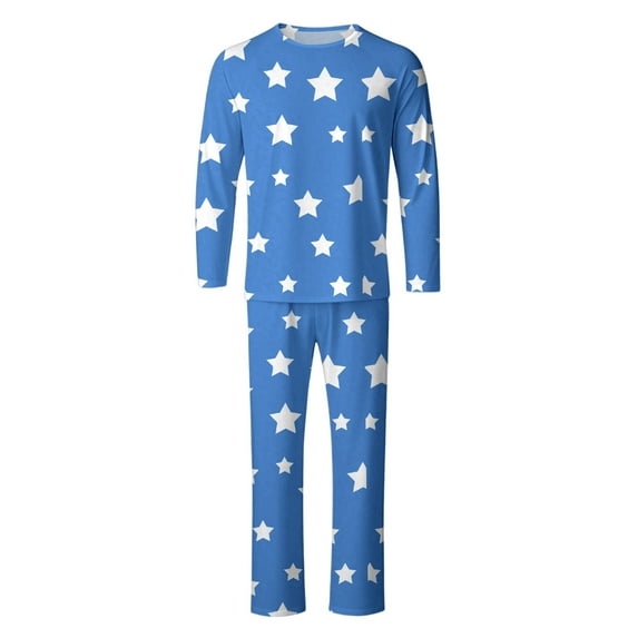 Christmas Family Dress Deer Round Neck Fall/Winter Pajama Set (Dad ...