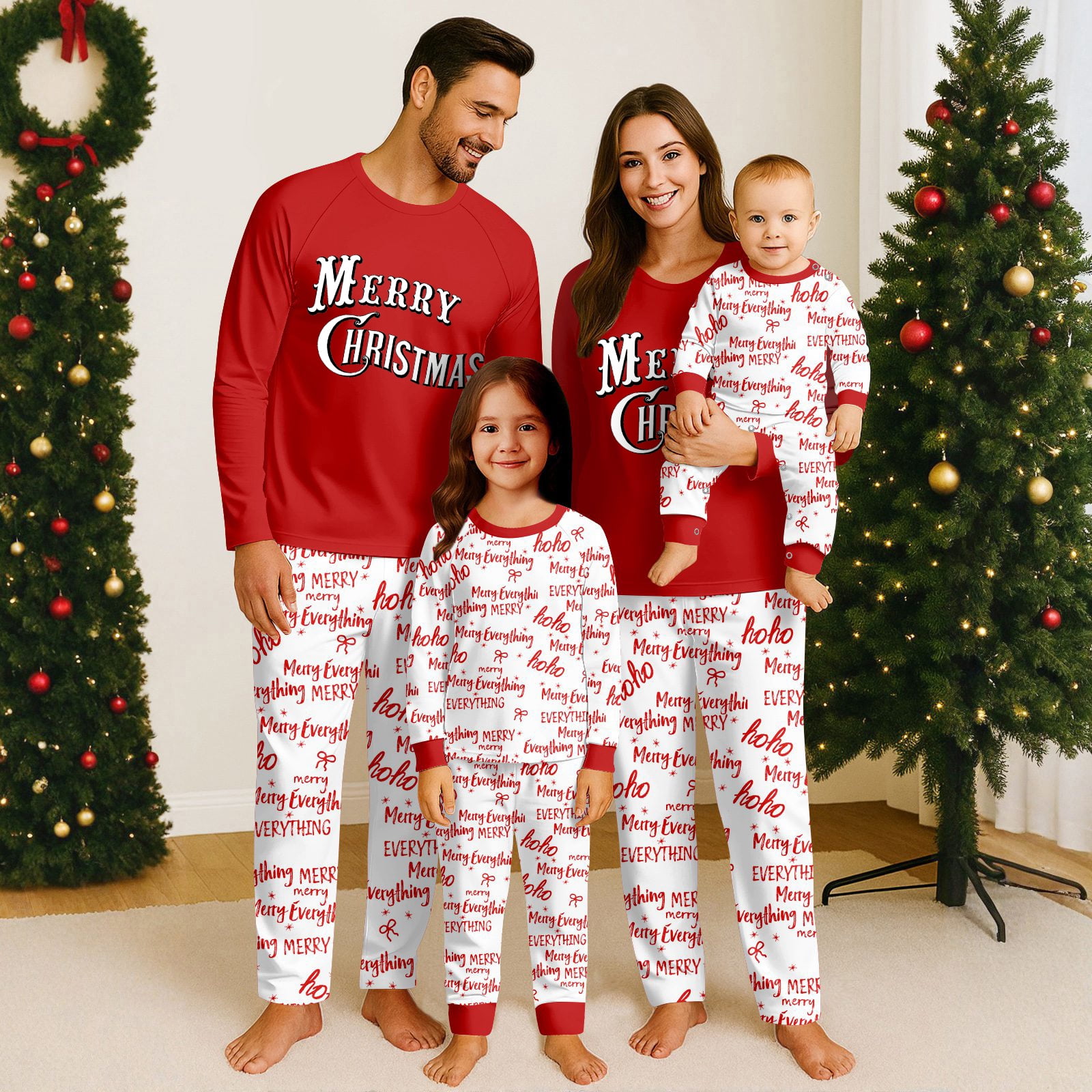 Christmas Family Matching Pajama Sets Includes Christmas Socks ...