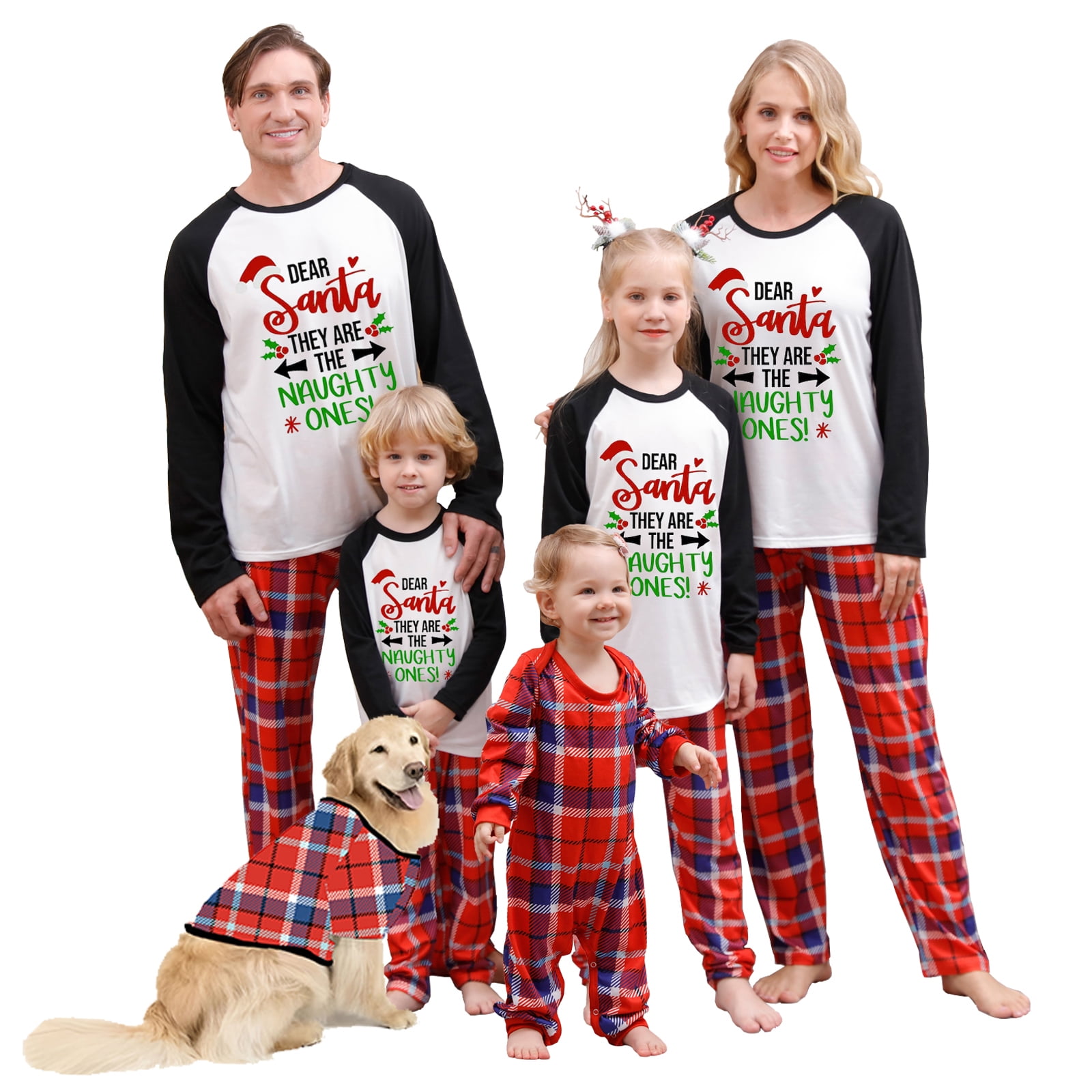 Christmas Family Matching Pajamas Sets Christmas PJ's Print Top and ...