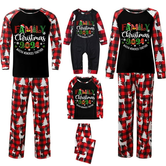 Christmas Family Matching Pajamas Sets, Warm & Loose & Skin-friendly ...