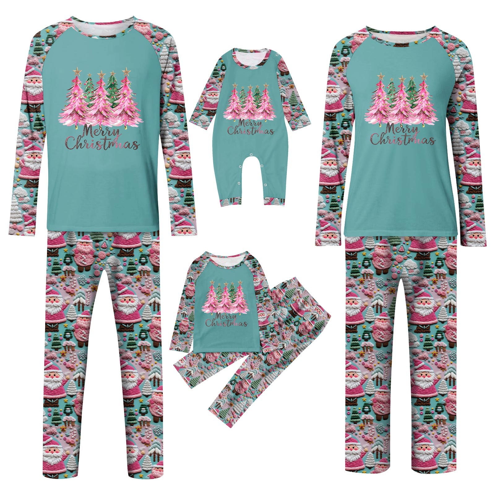 Christmas Family Matching Pajamas Sets, Warm & Loose & Skin-friendly ...
