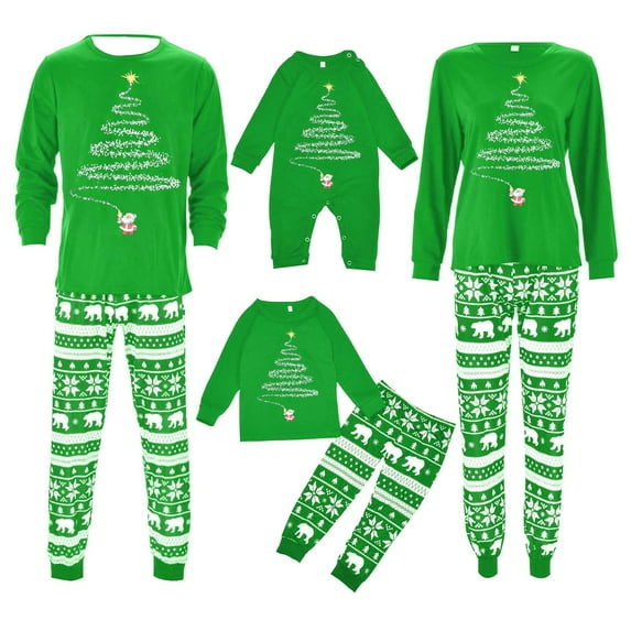 Christmas Family Matching Pajamas Sets, Warm & Loose & Skin-friendly ...