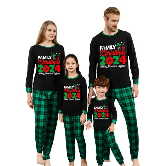 Christmas Family Matching Pajamas Sets, Warm & Loose & Skin-friendly ...