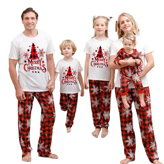 Christmas Family Matching Pajamas Sets, Warm & Loose & Skin-friendly ...