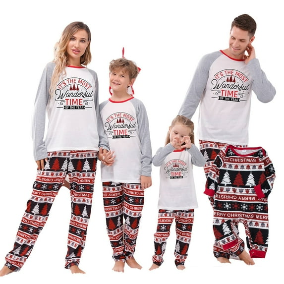 Christmas Family Matching Pajamas Sets, Warm & Loose & Skin-friendly ...