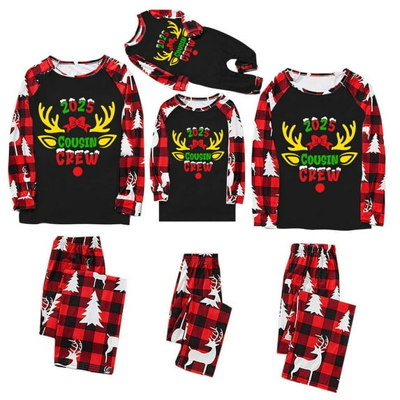 Christmas Family Matching Pajamas Sets, Warm & Loose & Skin-friendly ...