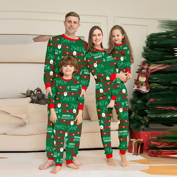Christmas Family Matching Pajamas Sets, Warm & Loose & Skin-friendly ...