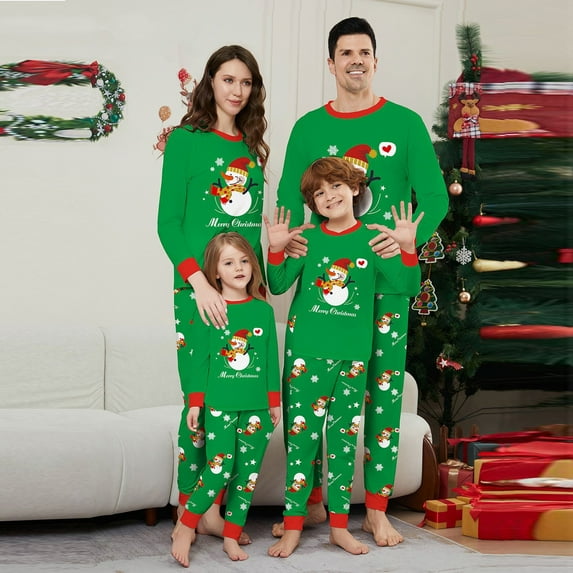 Christmas Family Matching Pajamas Sets, Warm & Loose & Skin-friendly ...