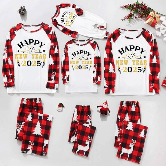Christmas Family Matching Pajamas Sets, Warm & Loose & Skin-friendly ...