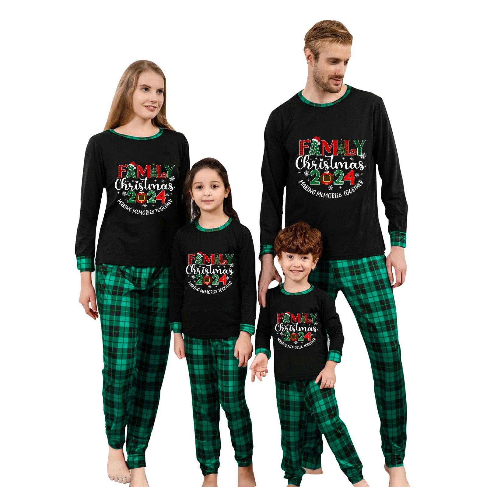 Christmas Family Matching Pajamas Sets, Warm & Loose & Skin-friendly ...