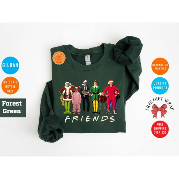 Christmas Family Matching Shirt, Xmas Movie Watching Sweatshirt, Funny ...