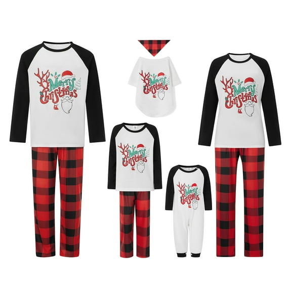 Christmas Family Pajamas Holiday Christma Pajama Family Matching Pjs ...