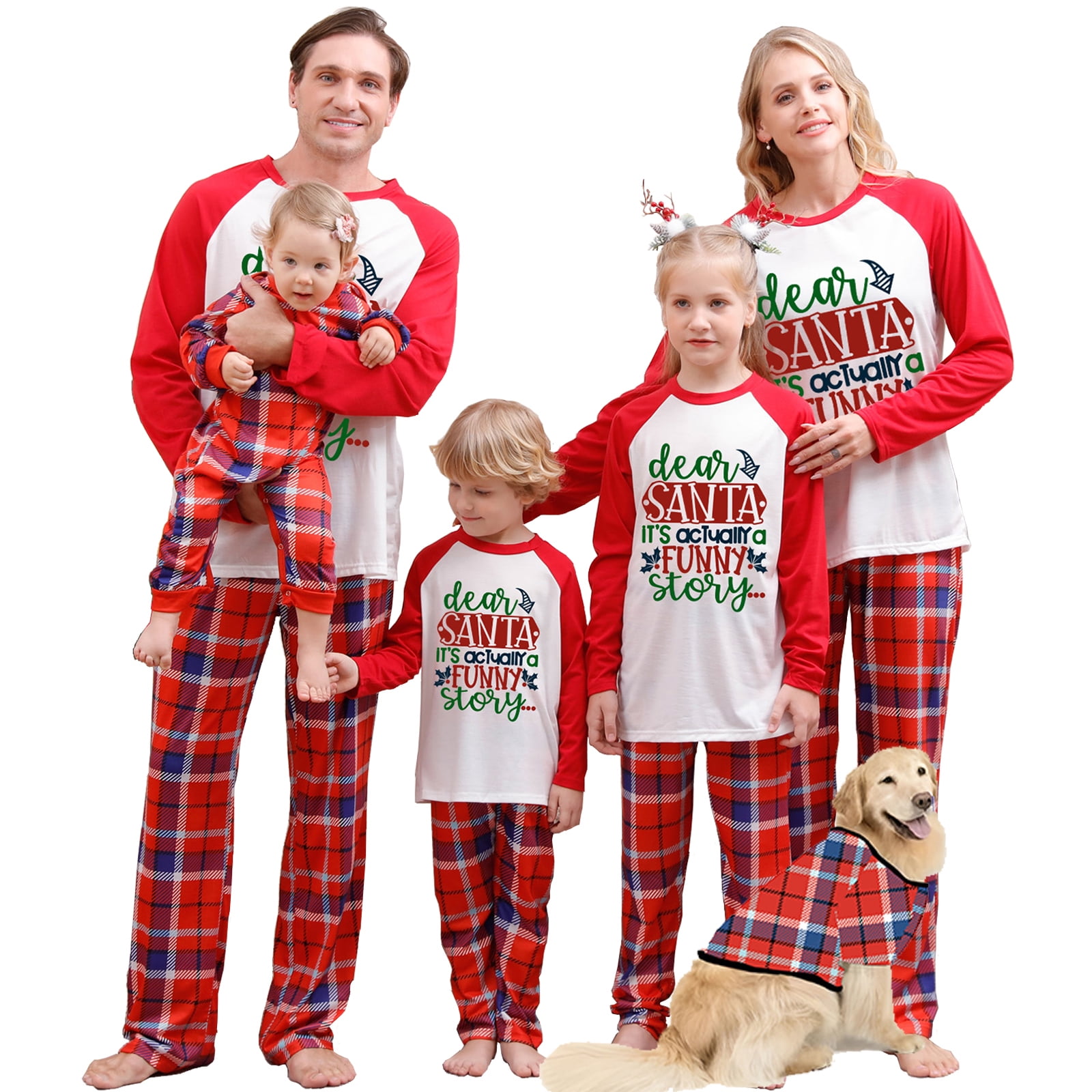 Christmas Family Pajamas Matching Pajamas Sets Xmas Holiday Sleepwear ...