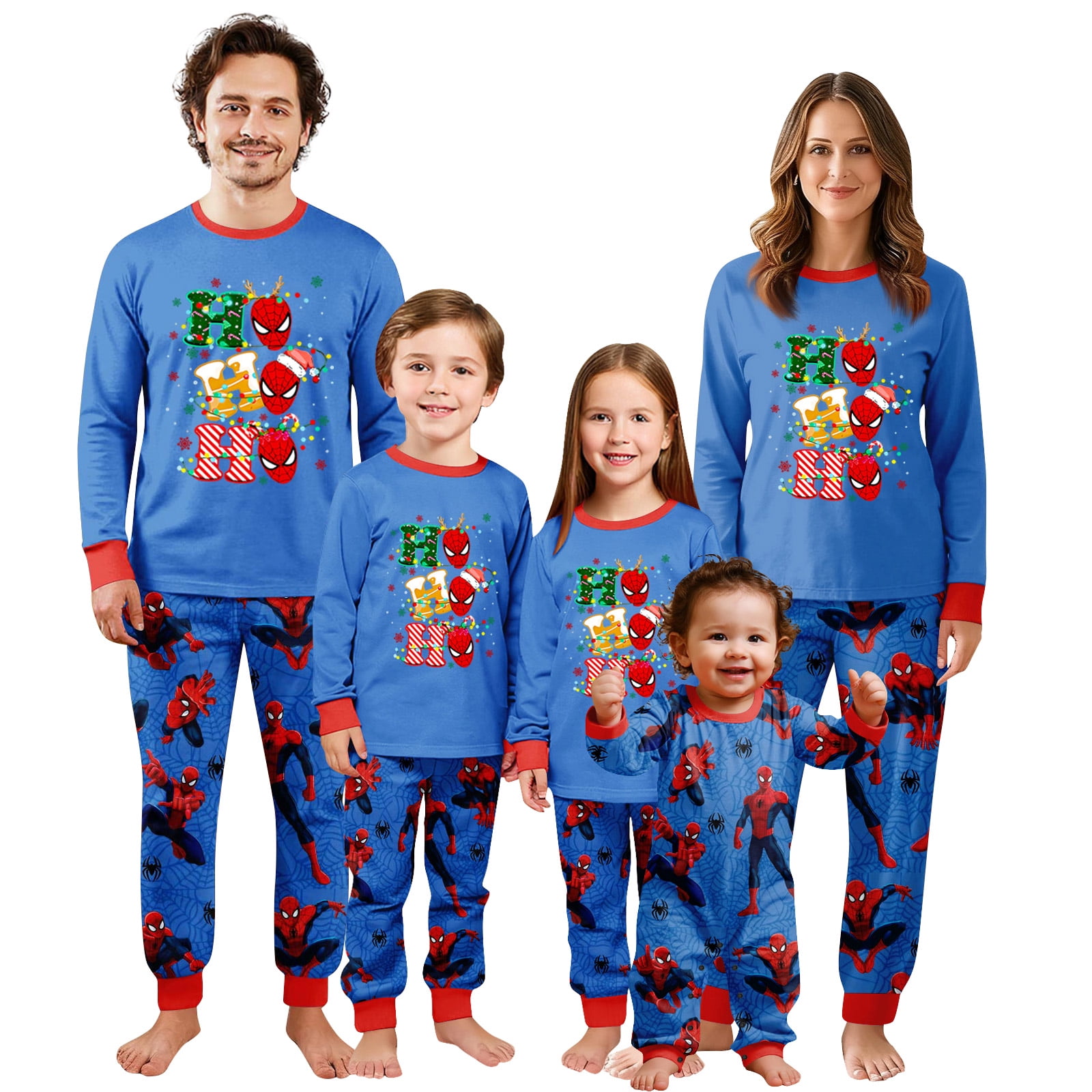 Christmas Family Pajamas Matching, Sp-ider Man Matching Family ...