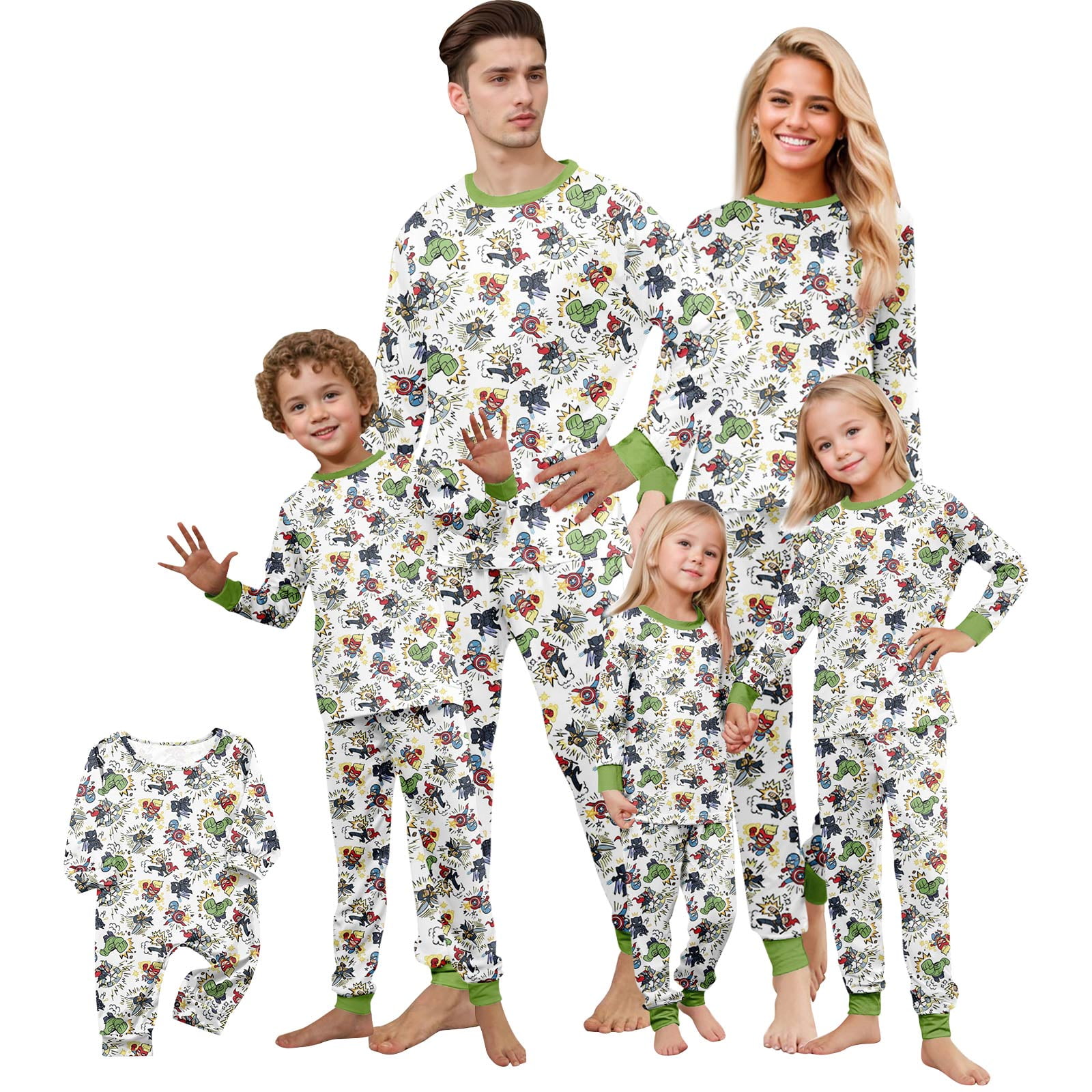 Christmas Family Pajamas Sets, Sp-ider Man Christmas Family Matching ...