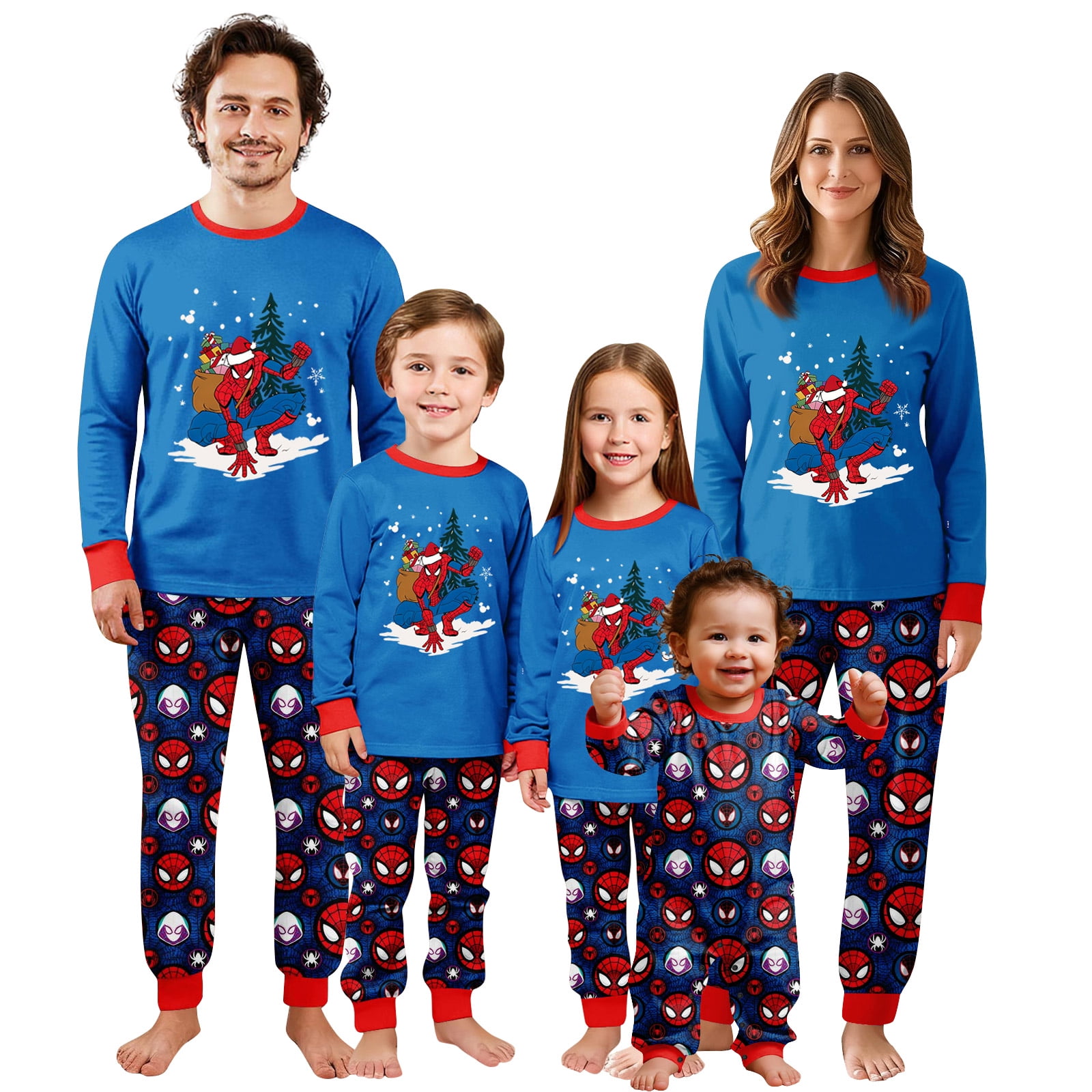 Christmas Family Pajamas Sets, Spider 2025 New Christmas Family ...