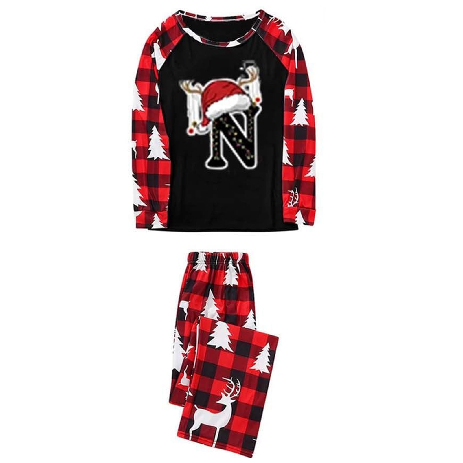 Christmas Family Pajamas Women'S Christmas Pajamas Set Long Sleeve Top ...